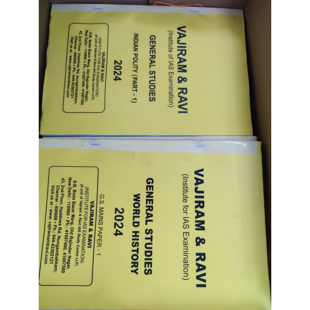 Vajiram and Ravi Notes UPSC CSE 2025-26 |Yellow Books Complete ...